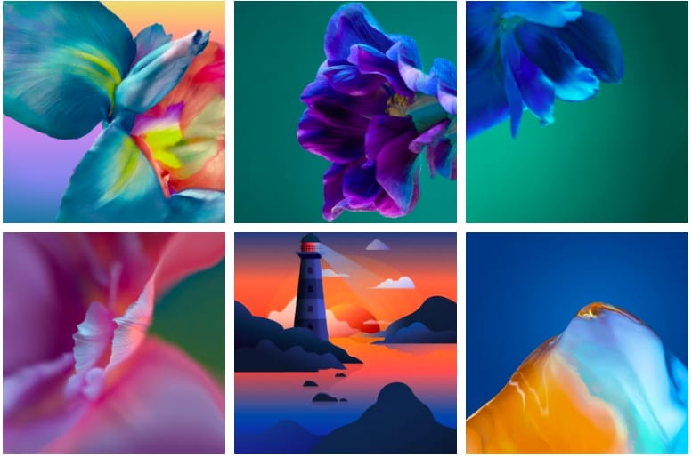 [ZIP] Huawei P40 / P40 Pro Official wallpapers (11525x3218 pixel)