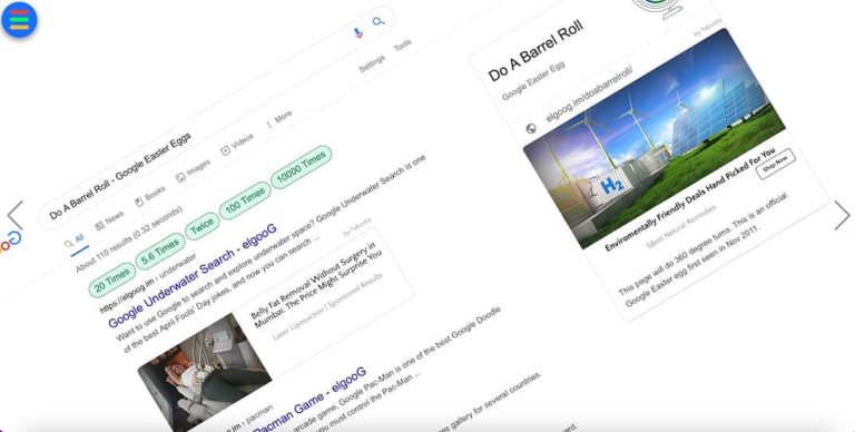 Do a Barrel Roll 20 Times on Google & other search games (2025)