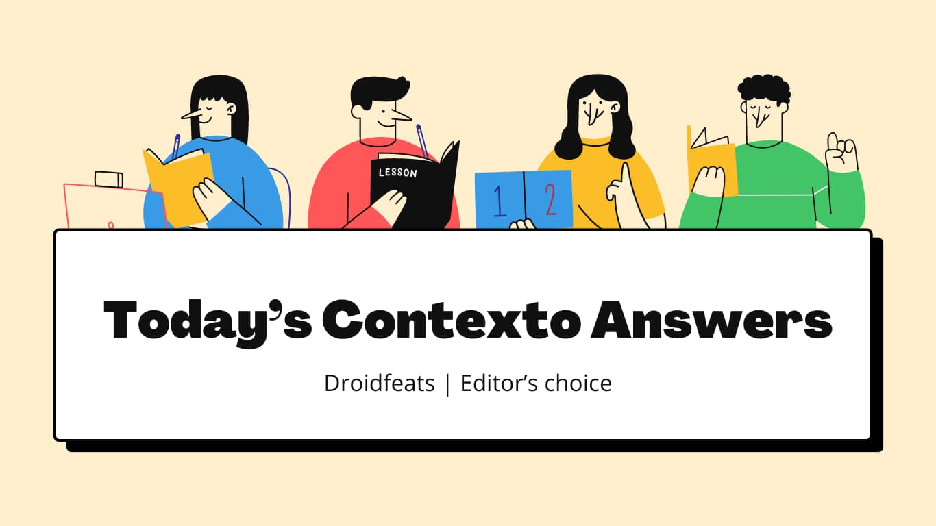 Today’s Contexto Answers (21 March 2024)